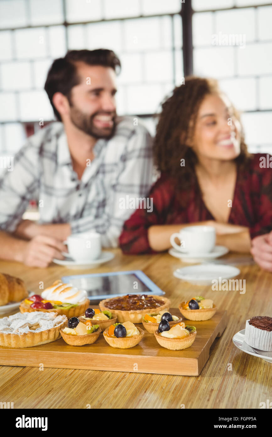 Two friends enjoying coffee together Stock Photo - Alamy