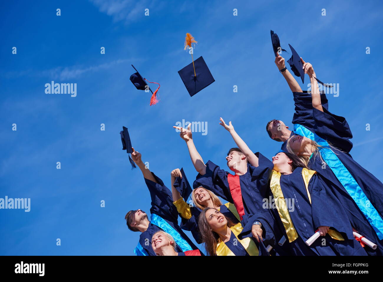 high school graduates students Stock Photo - Alamy