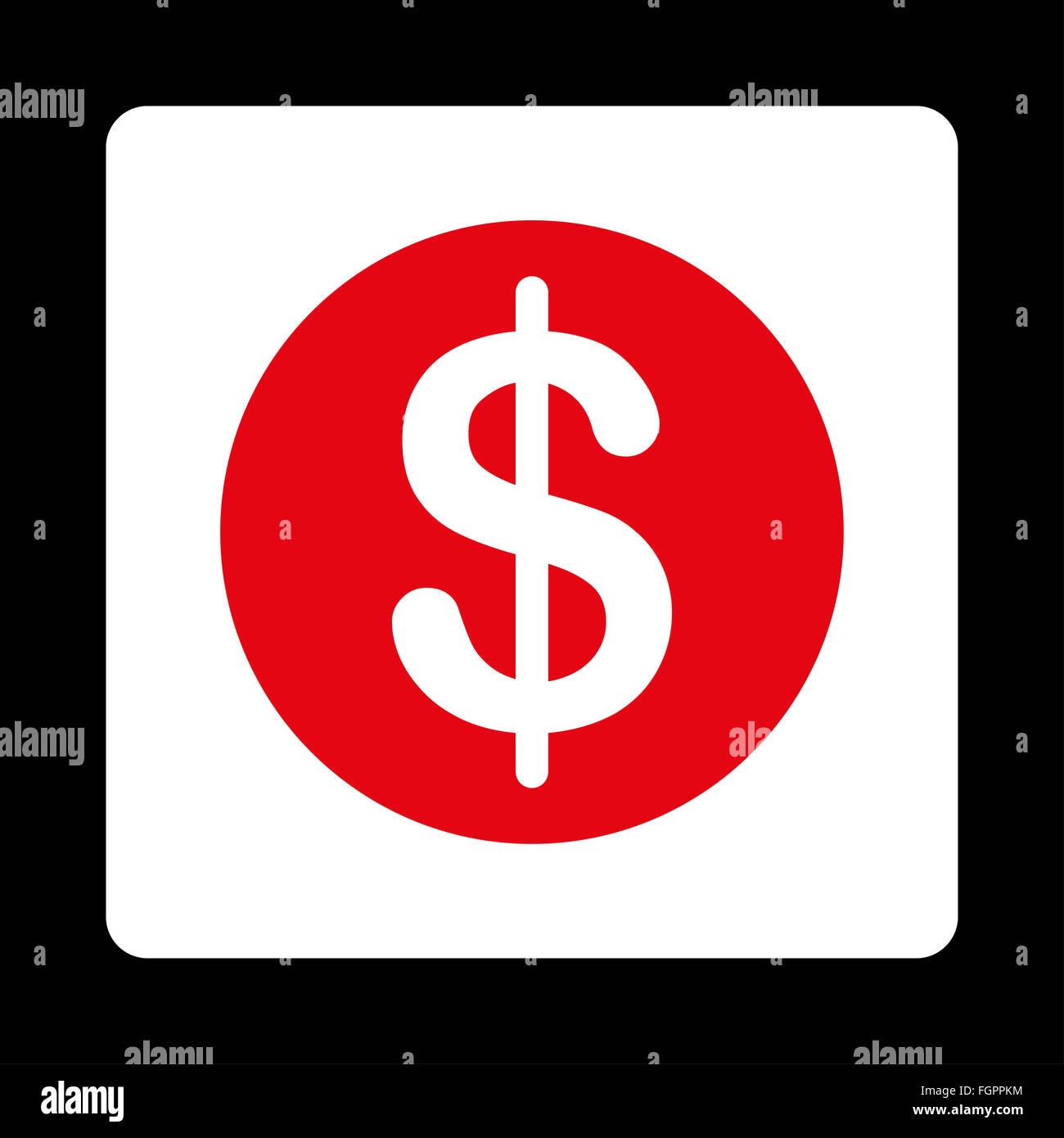 Dollar Coin Icon Stock Photo - Alamy