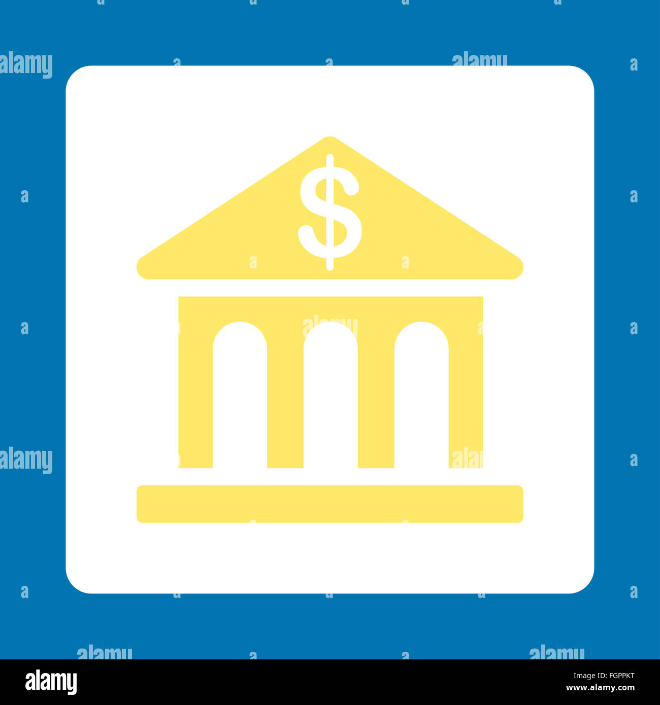 Bank Building Icon Stock Photo - Alamy