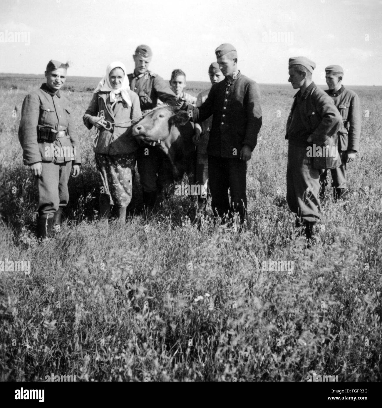 Second World War / WWII, Soviet Union, summer 1941, members of a ...