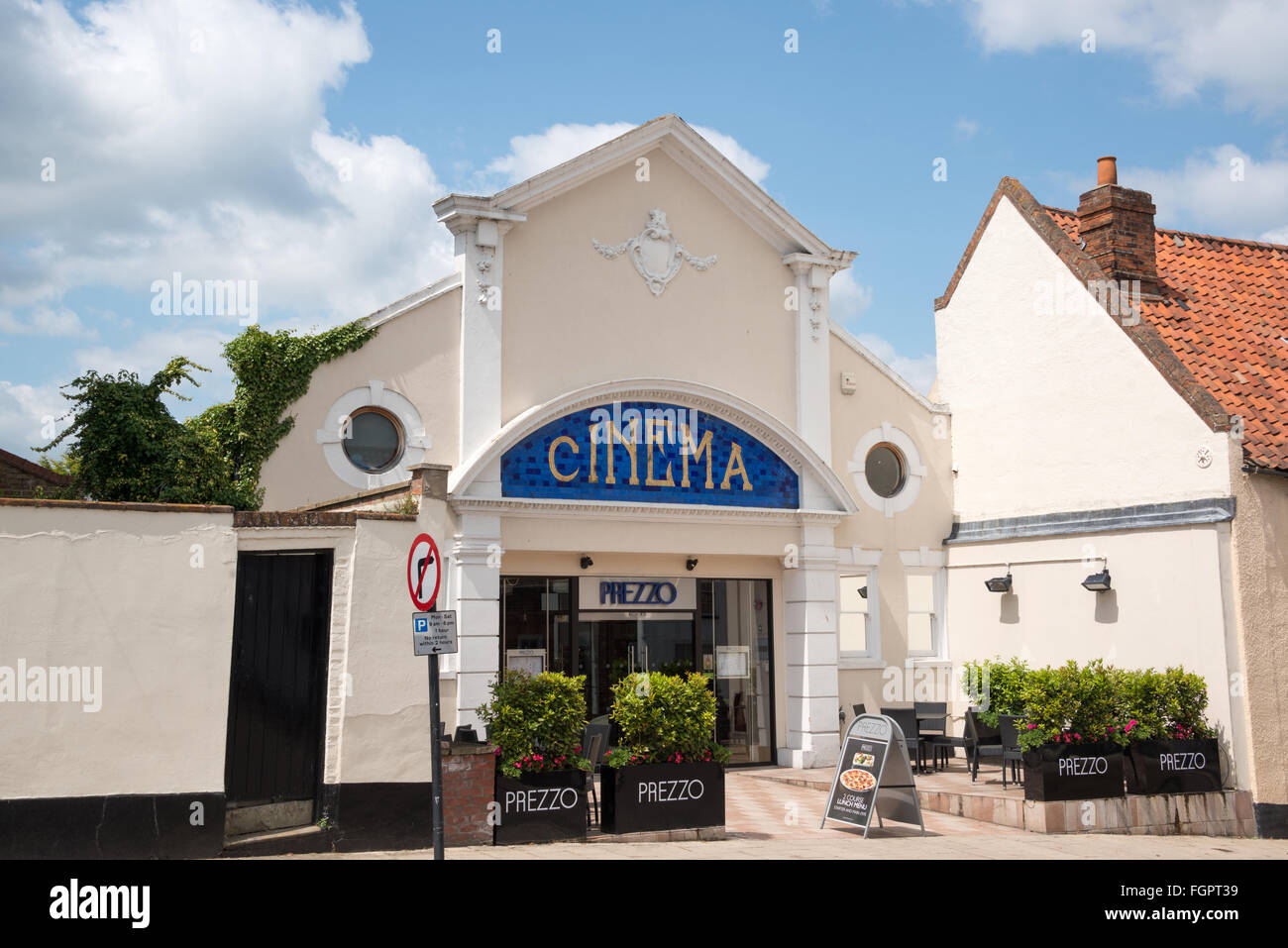 Former cinema turned into a restaurant in Beccles, Suffolk Stock Photo ...