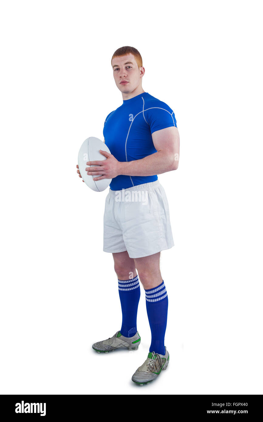 Portrait rugby player holding Cut Out Stock Images & Pictures - Alamy