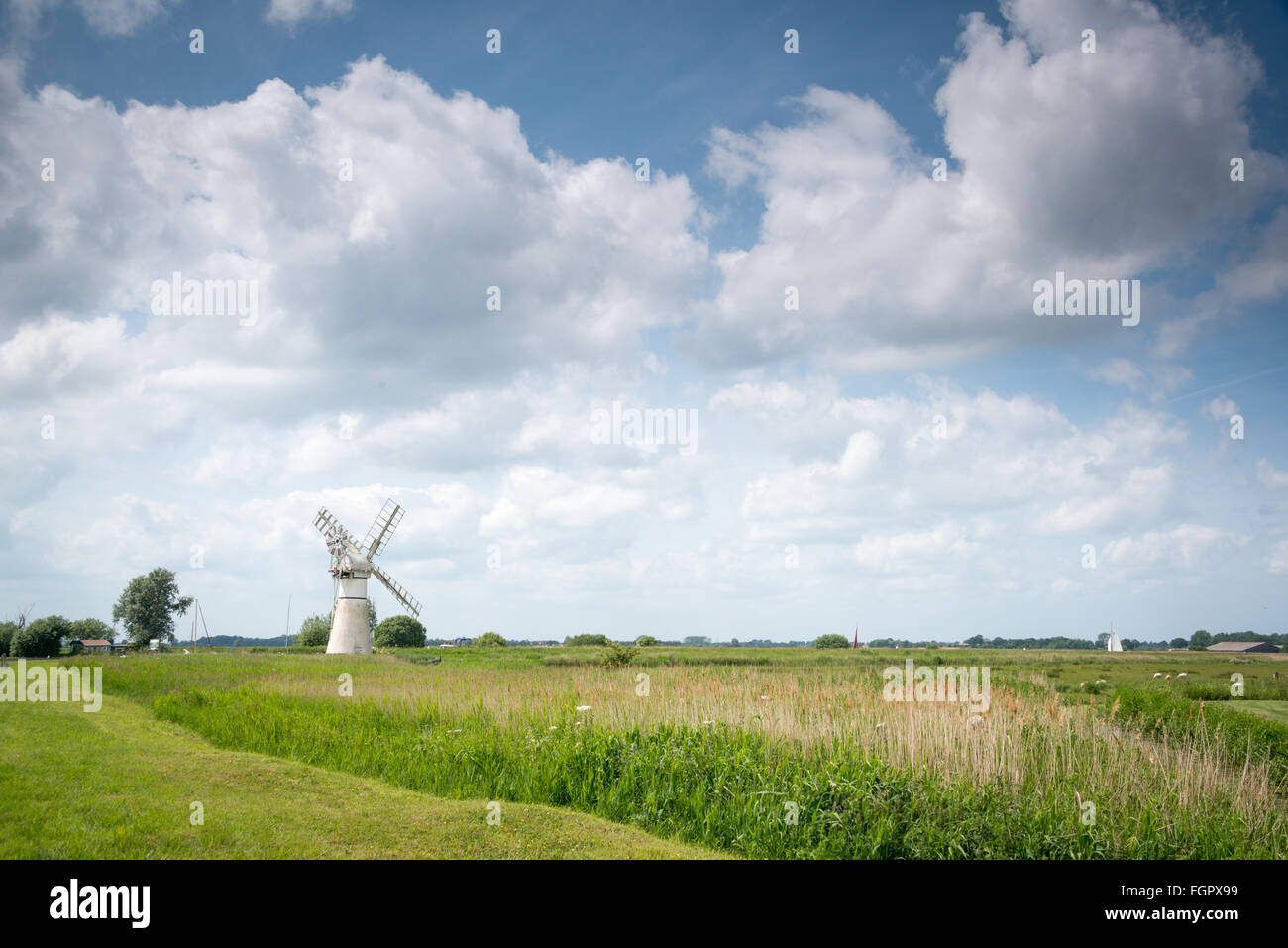 The windmill at Thurne, Norfolk, England, UK Stock Photo - Alamy