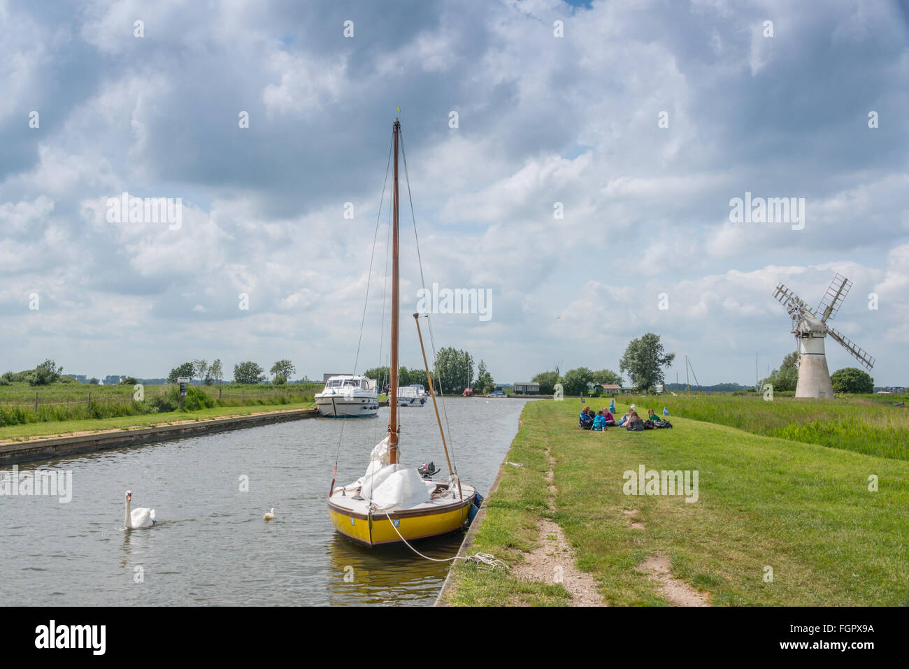 The windmill at Thurne, Norfolk, England, UK Stock Photo - Alamy