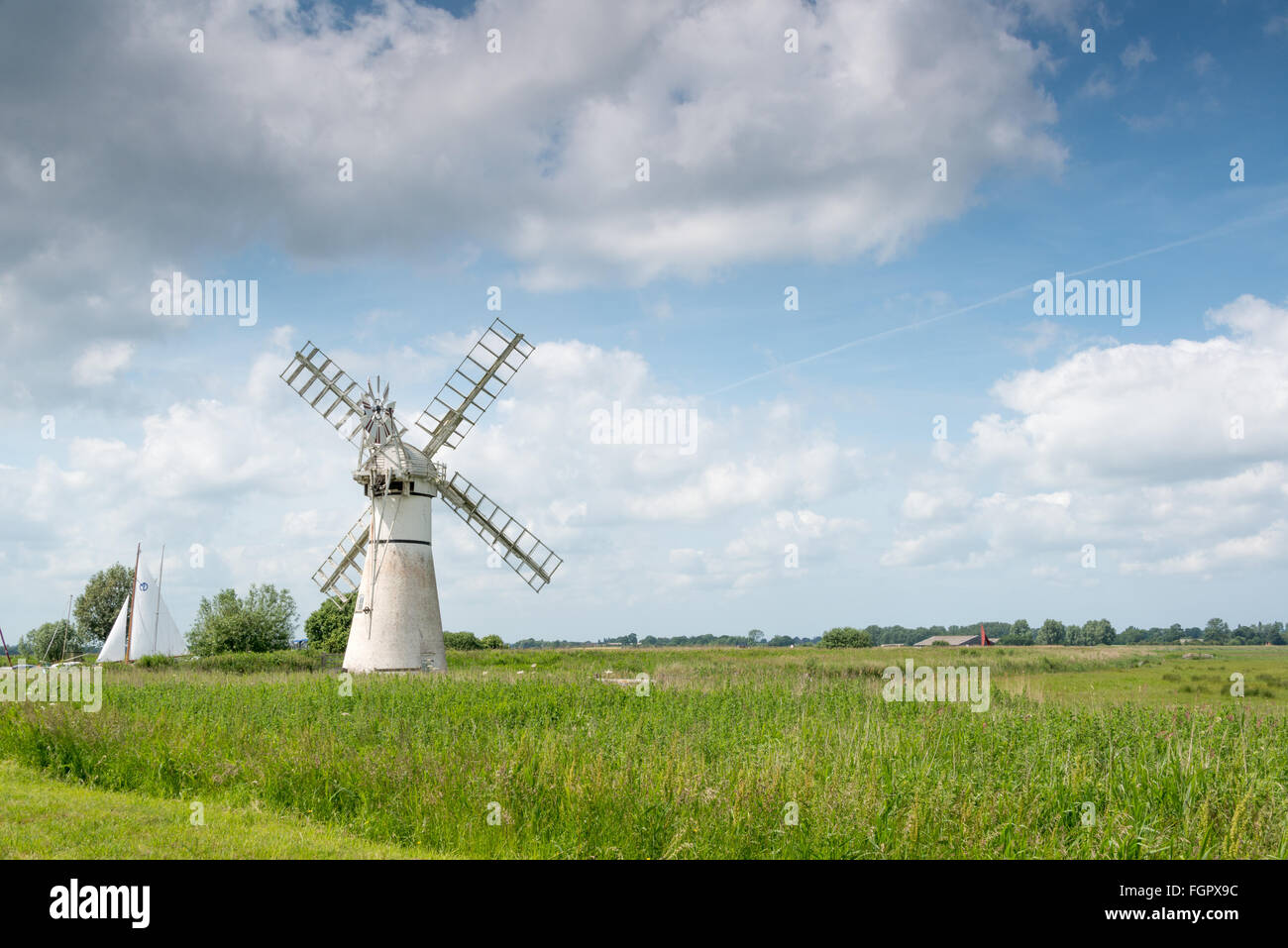 The windmill at Thurne, Norfolk, England, UK Stock Photo - Alamy