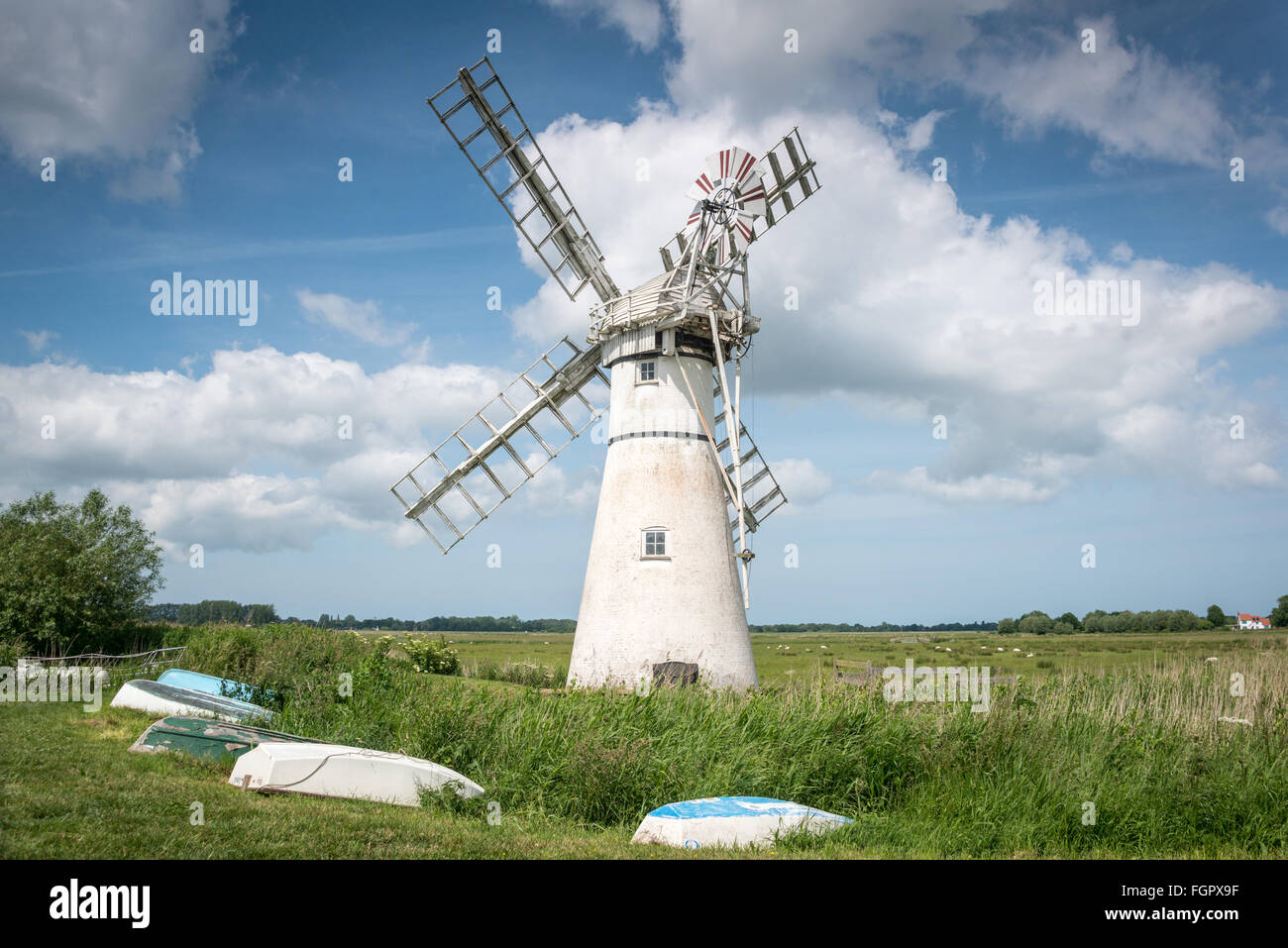 The windmill at Thurne, Norfolk, England, UK Stock Photo - Alamy