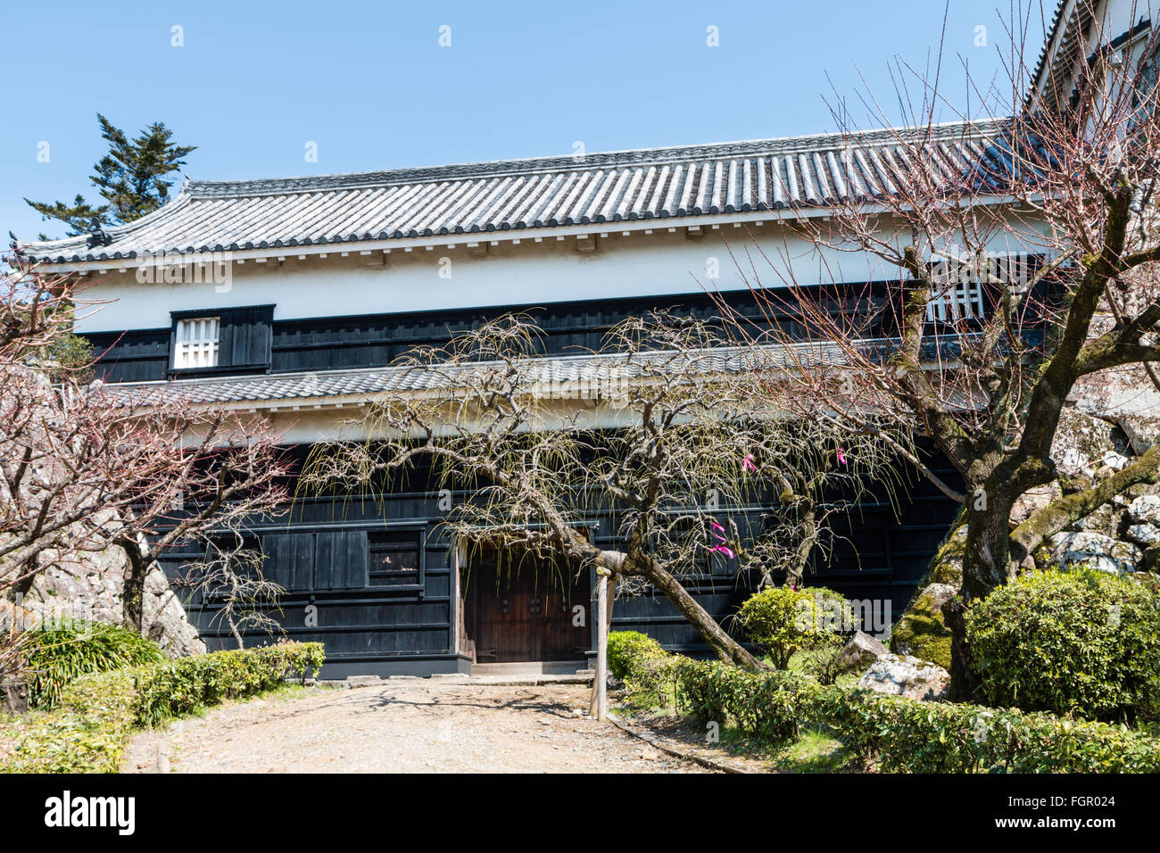 Japan, Kochi castle. AKA Taka-jo. Tsumemon gate or Trick gate. A false ...