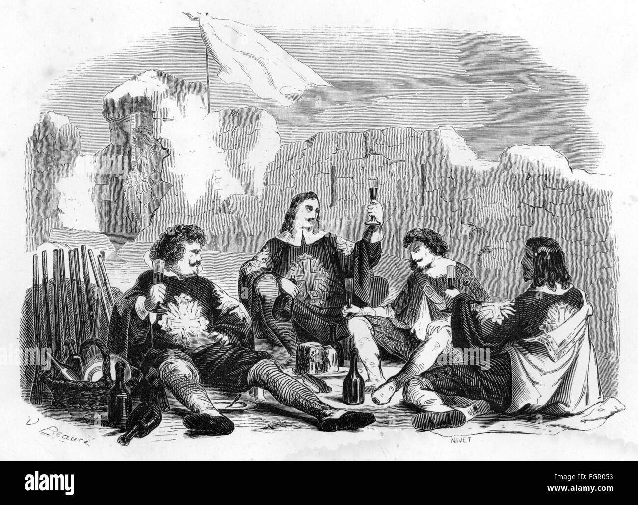 literature, "The Three Musketeers" (Les Trois Mousquetaires), by ...