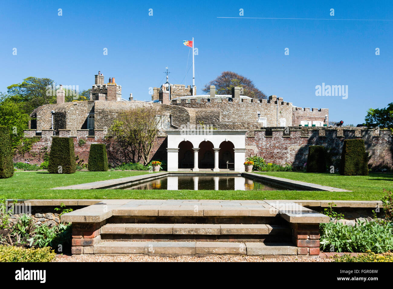 England, Walmer castle. Queen Elizabeth the Queen's Mother Garden ...