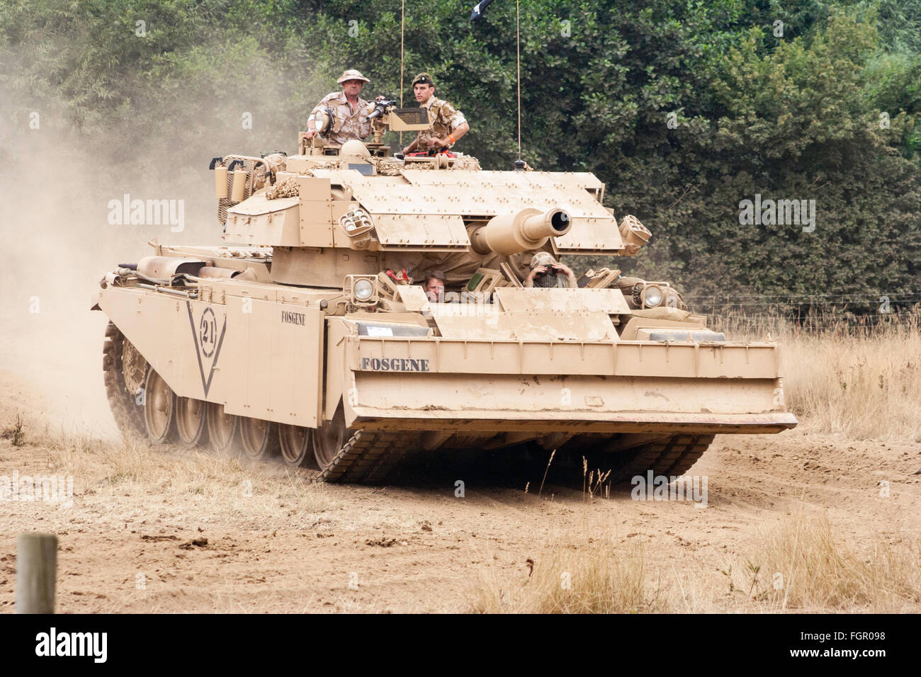 War and peace show. British Centurion Royal Engineers Mk 5 AVRE tank ...