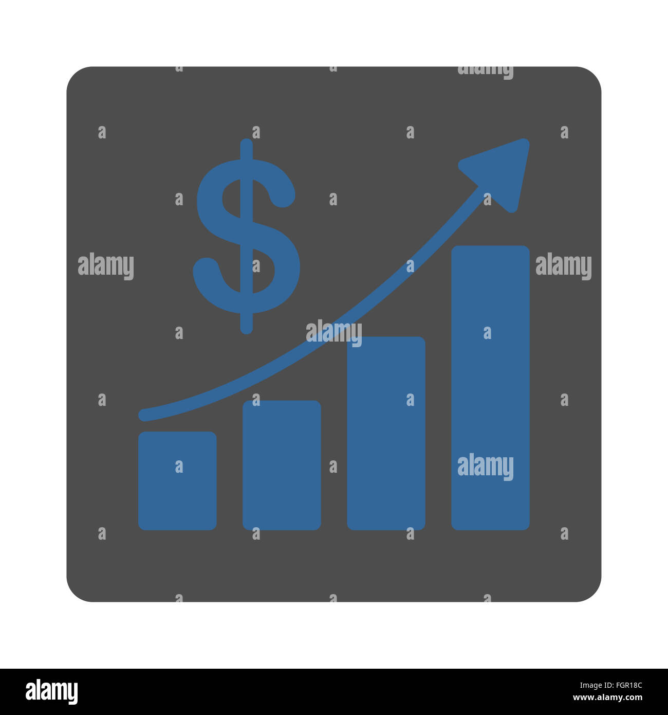 Sales Growth Icon Stock Photo - Alamy
