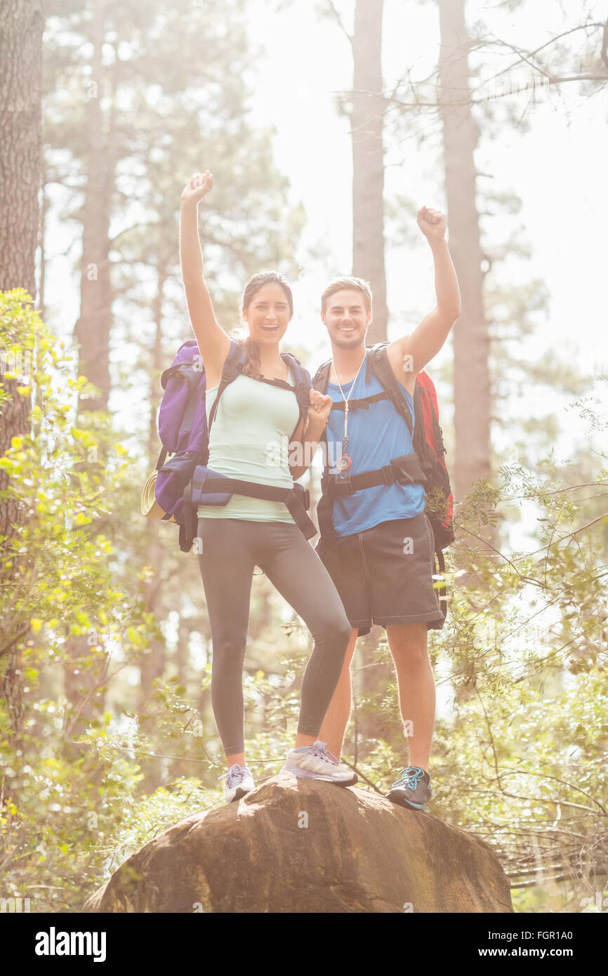 Hikers cheering hi-res stock photography and images - Alamy