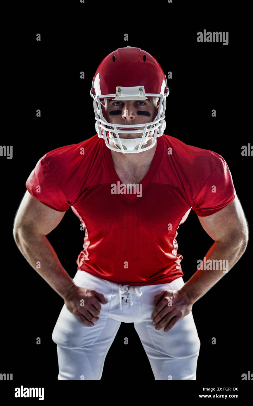 Football player wearing red hi-res stock photography and images - Alamy