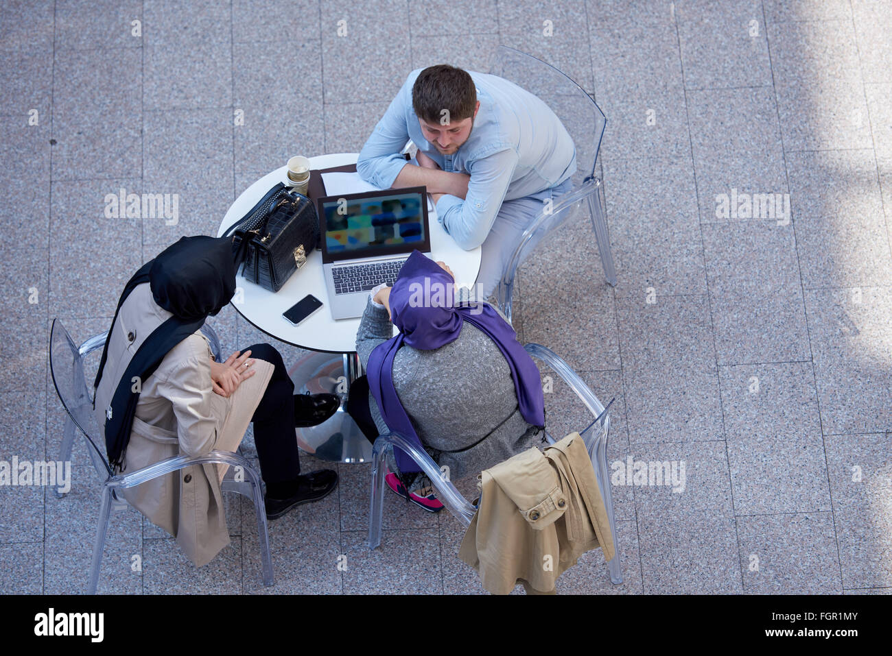 group of students top view Stock Photo - Alamy