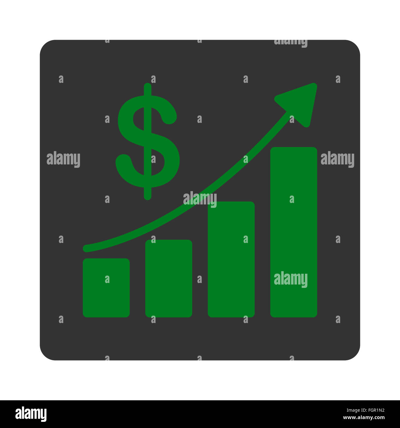Sales Growth Icon Stock Photo - Alamy