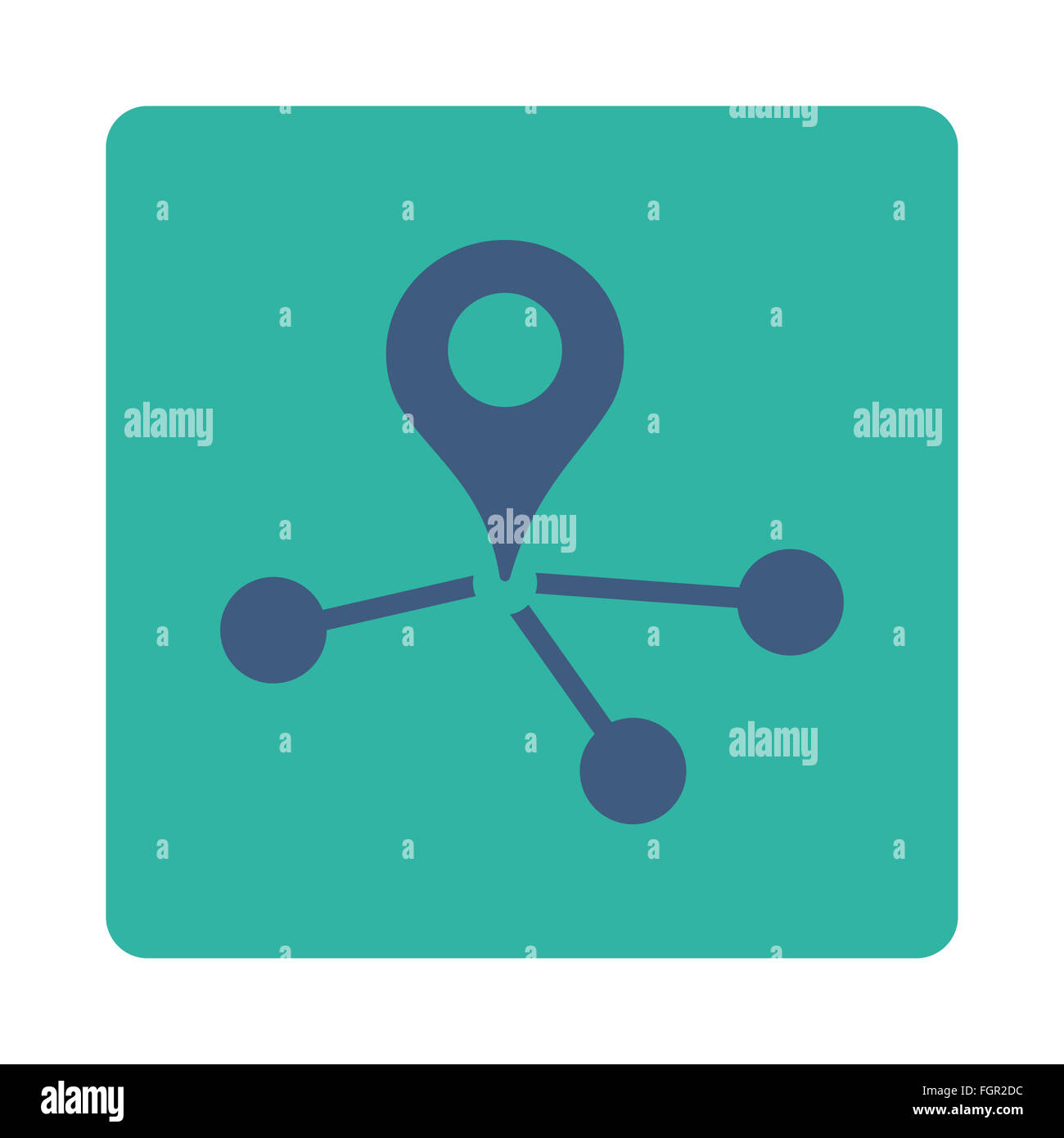 Geo Network Icon Stock Photo - Alamy