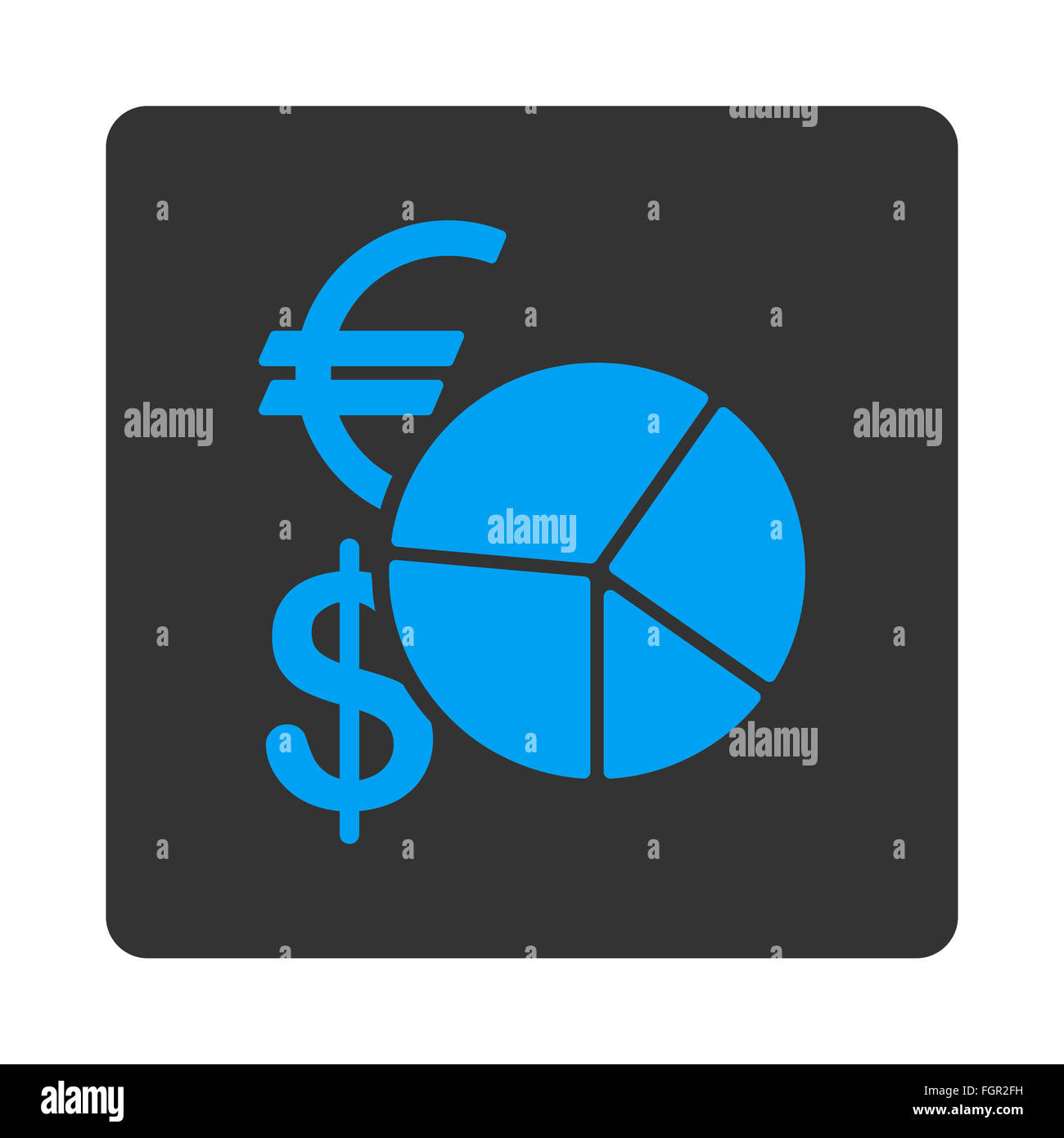 Currency Pie Chart Icon Stock Photo - Alamy