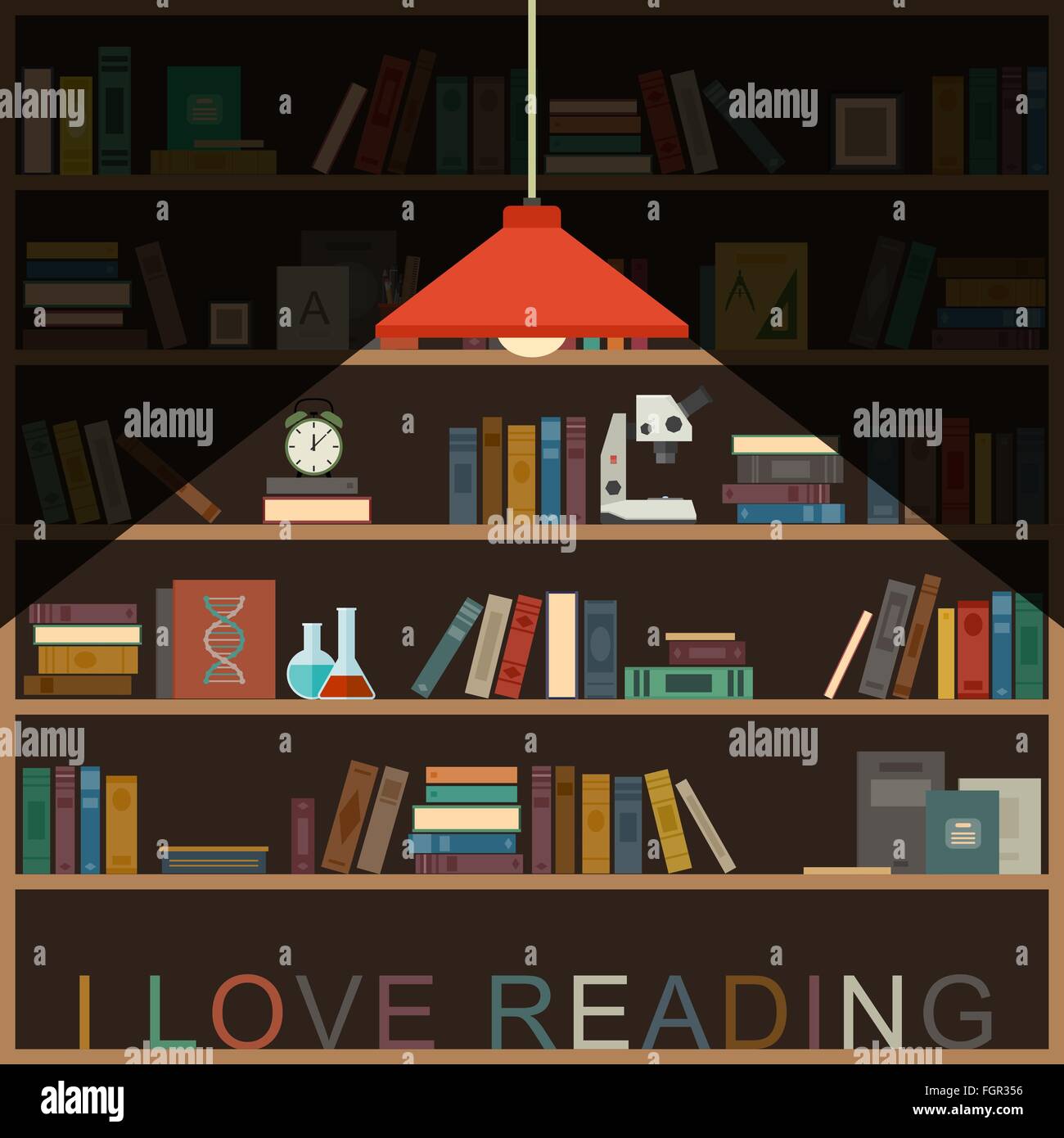 I love reading banner Stock Vector Image & Art - Alamy