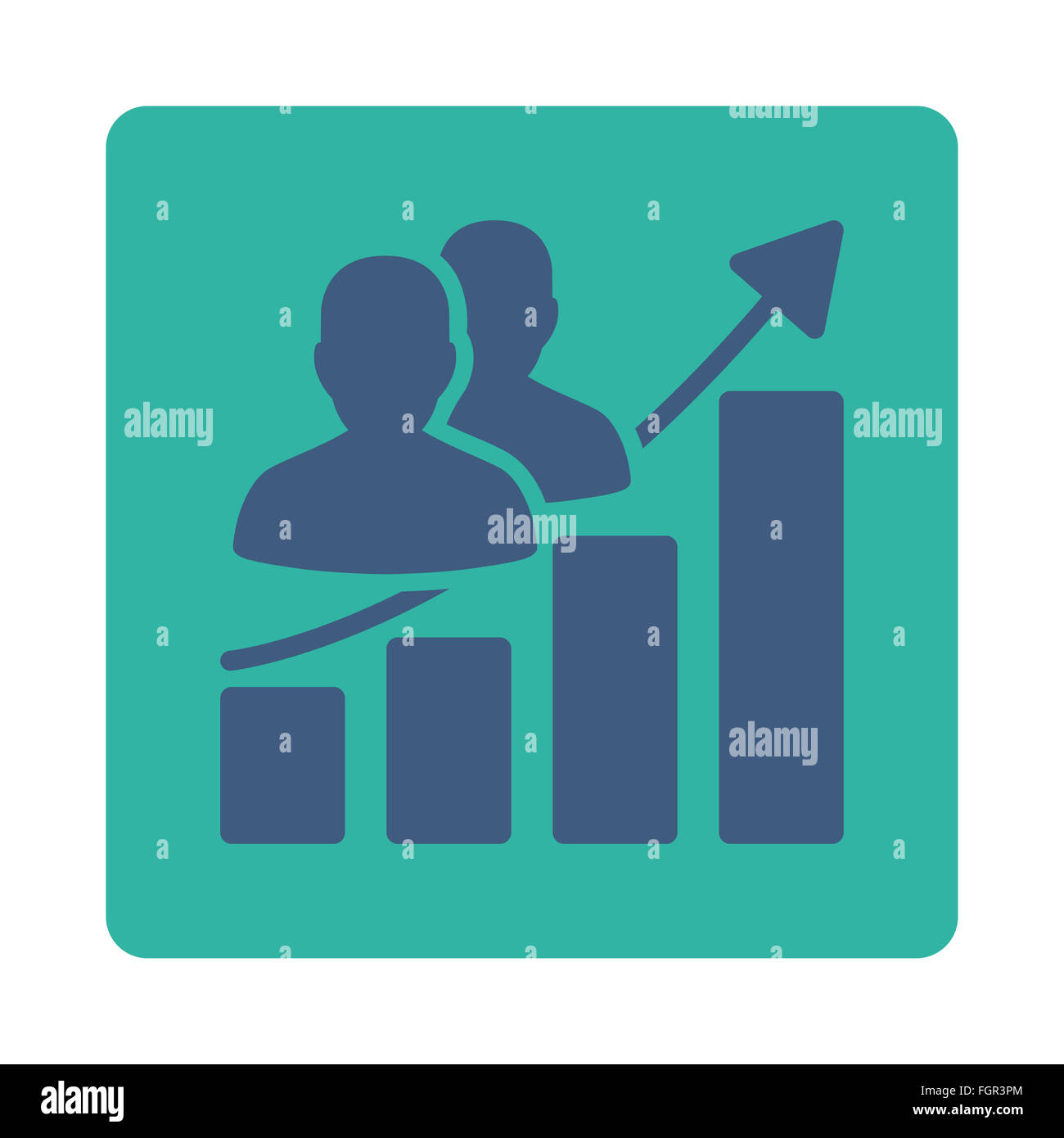 Audience Growth Icon Stock Photo - Alamy