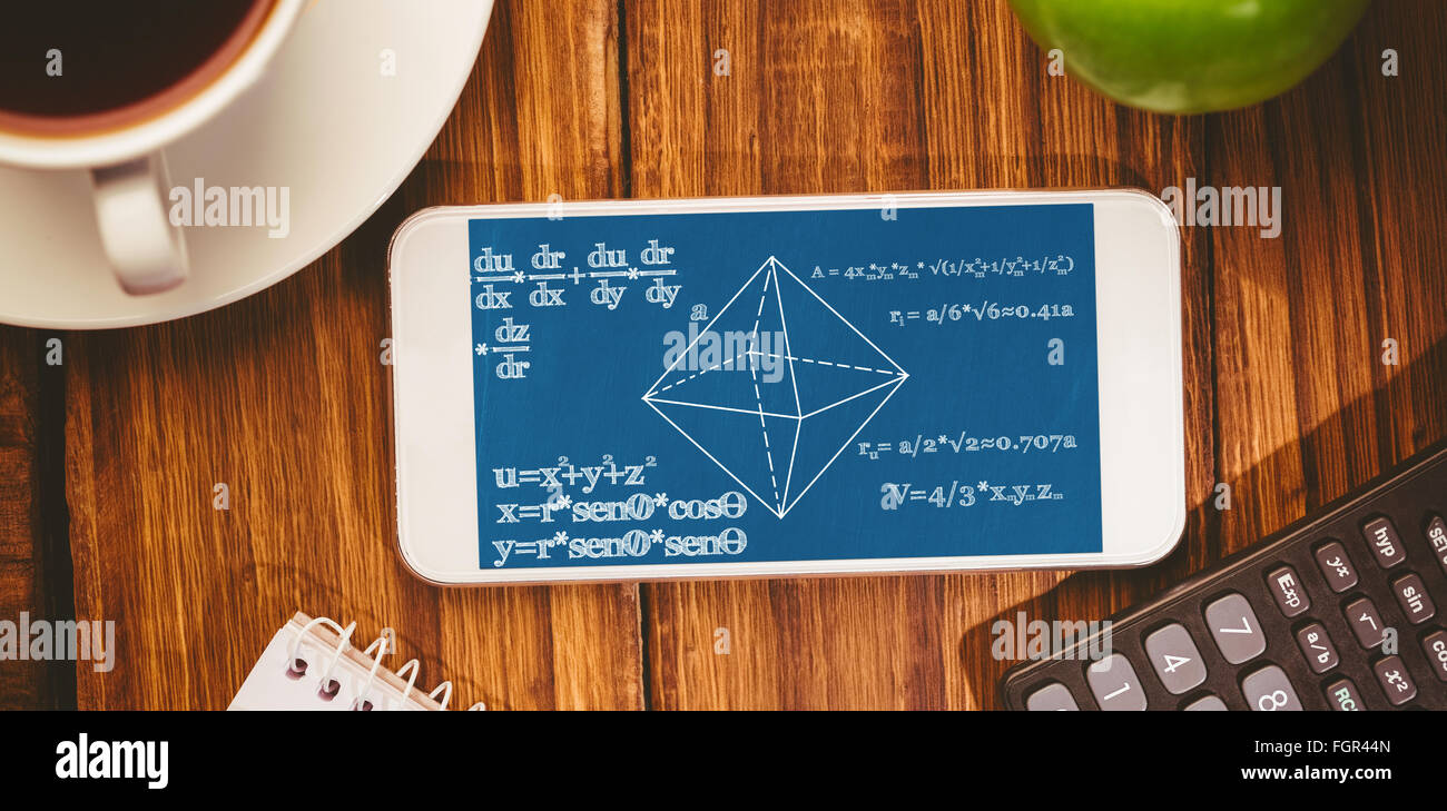 Composite image of math problems Stock Photo - Alamy