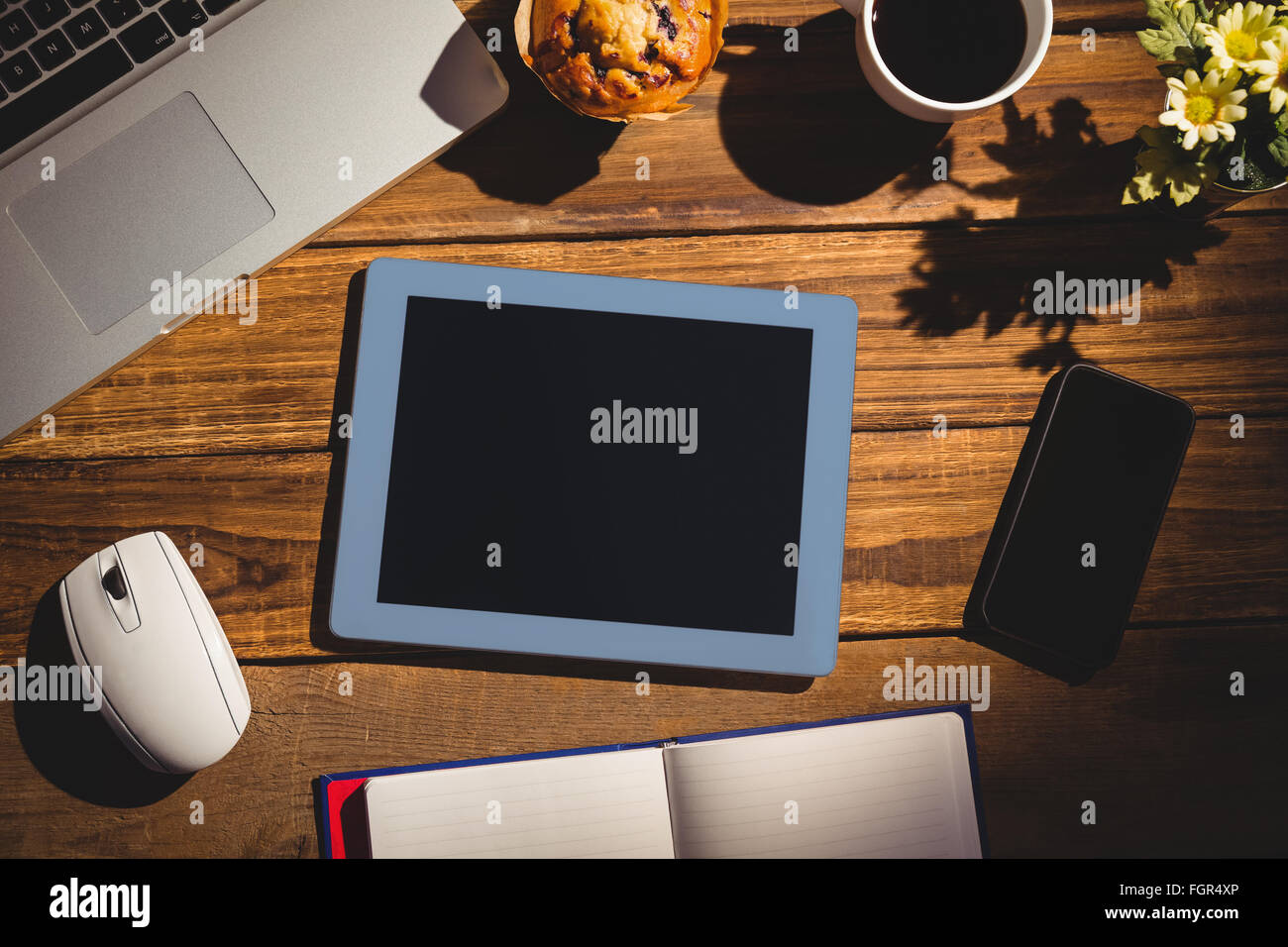 View of a desk Stock Photo - Alamy