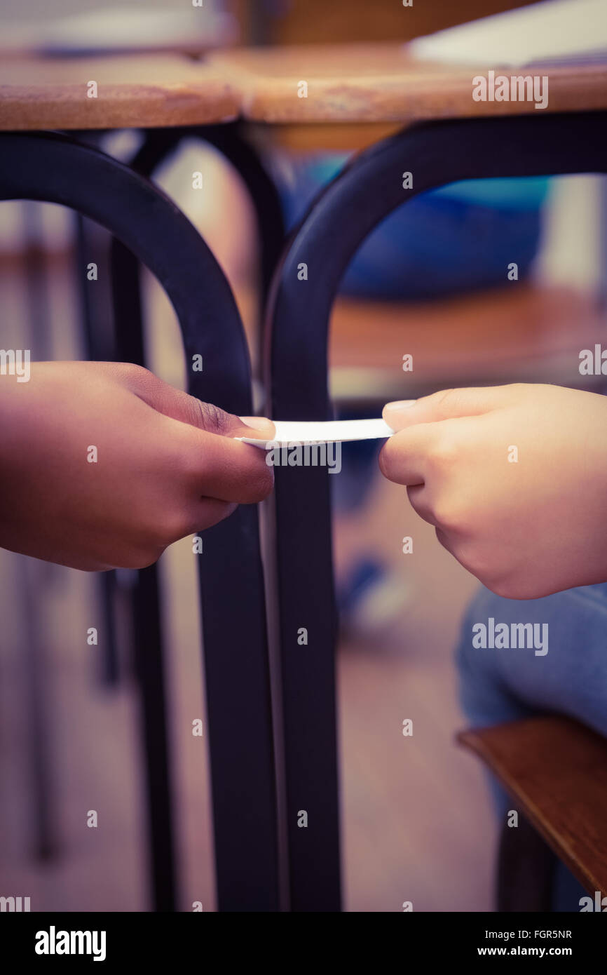 Passing notes and classroom hi-res stock photography and images - Alamy