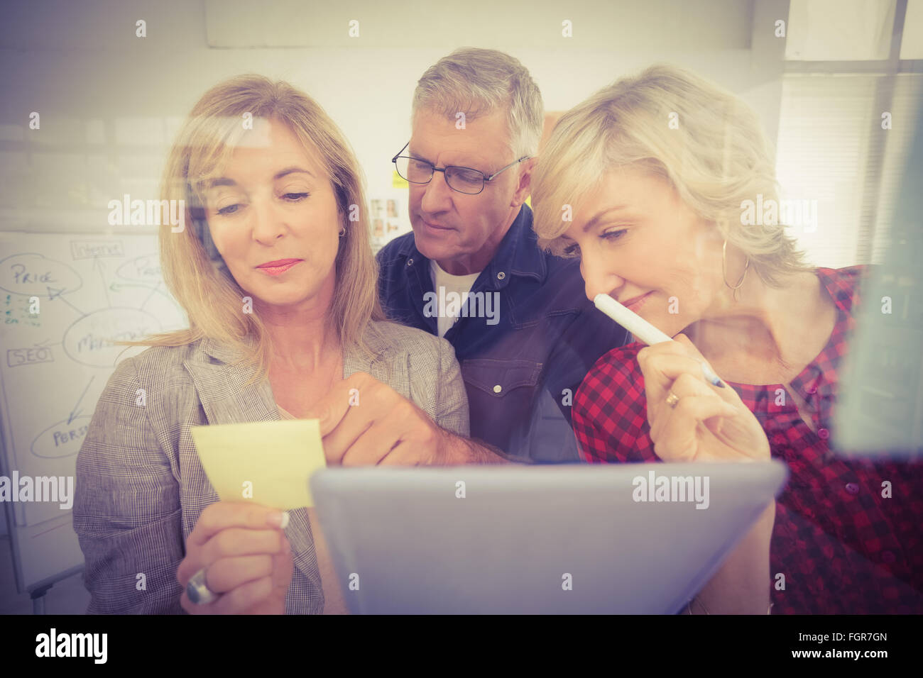Woman post it notes career hi-res stock photography and images - Alamy