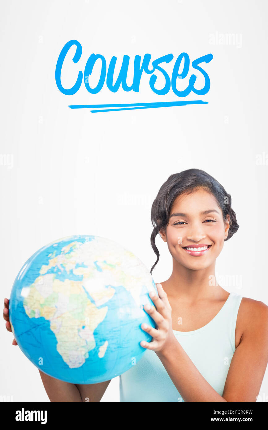 Courses against white background with vignette Stock Photo - Alamy