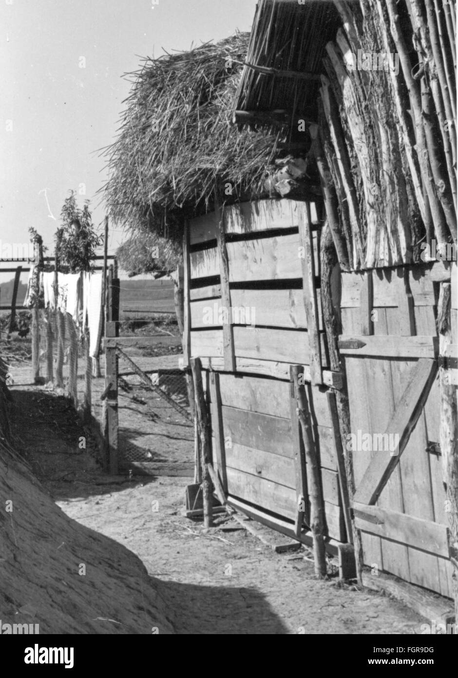 Dung hut Black and White Stock Photos & Images - Alamy