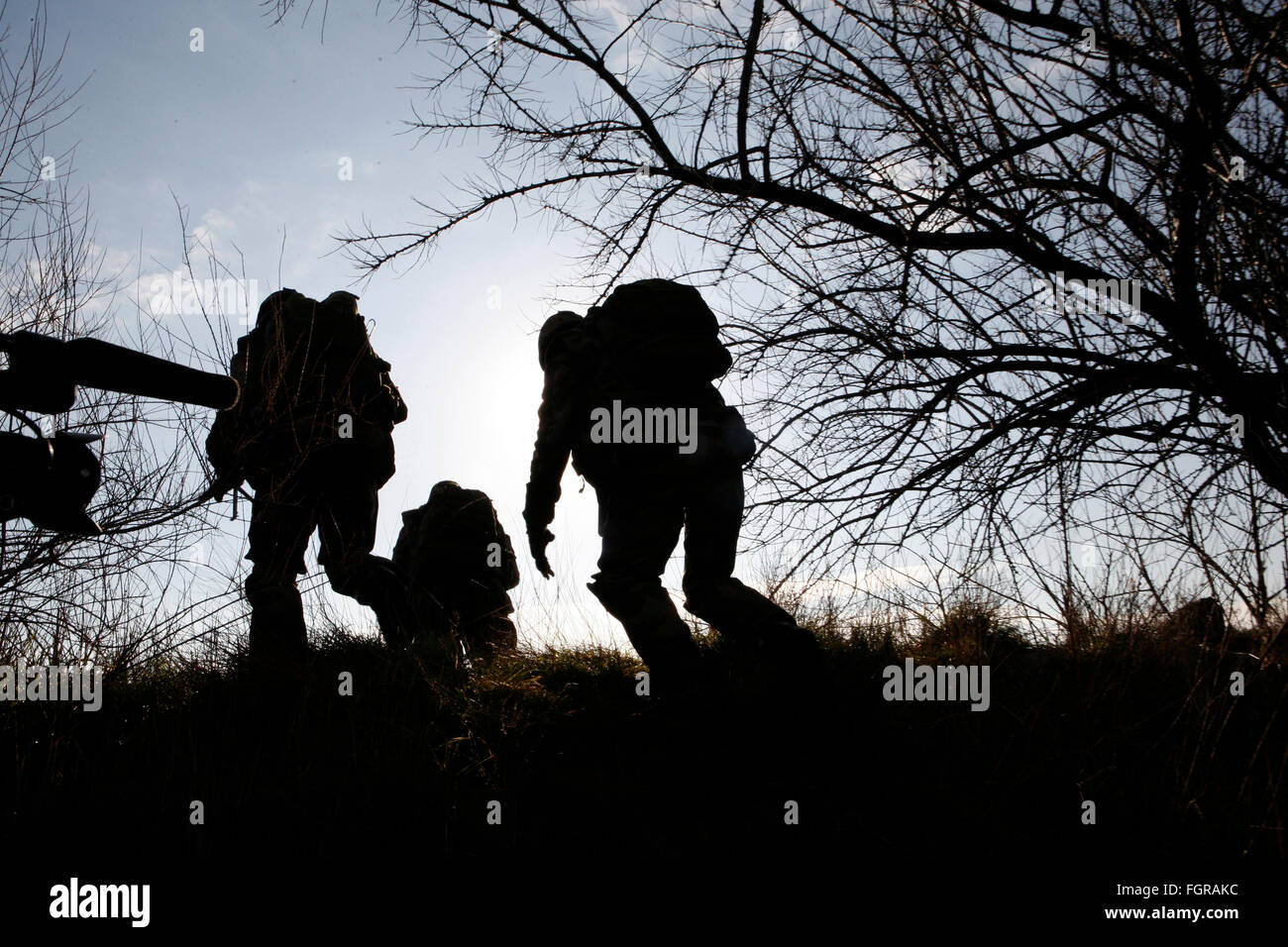 Members of the French Foreign Legion take part in a training assault on ...