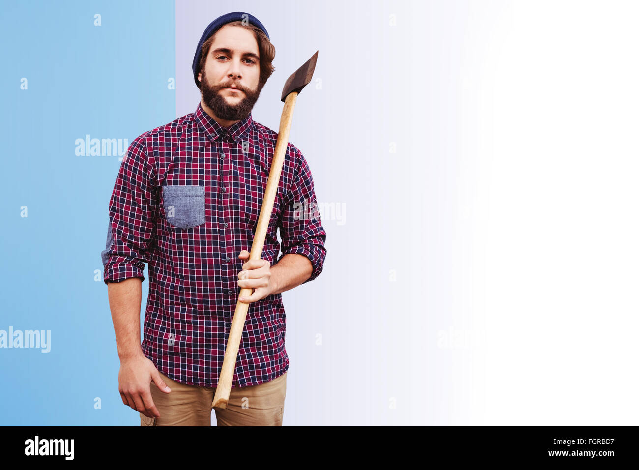 Hand holding axe hi-res stock photography and images - Alamy