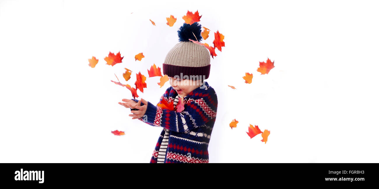 Catching fall leaves hi-res stock photography and images - Alamy