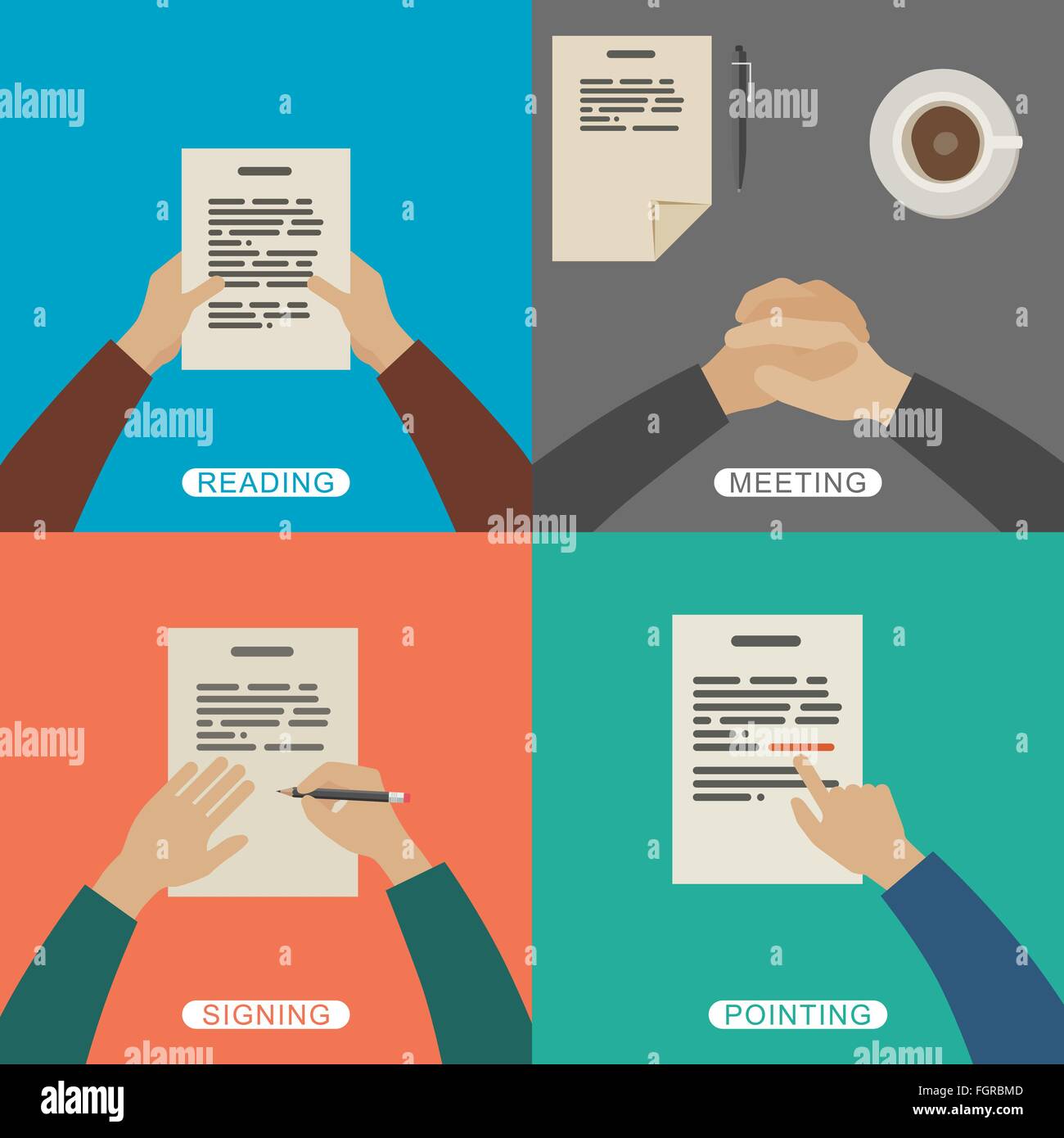 Businessman hands holding clipboard Stock Vector Images - Alamy