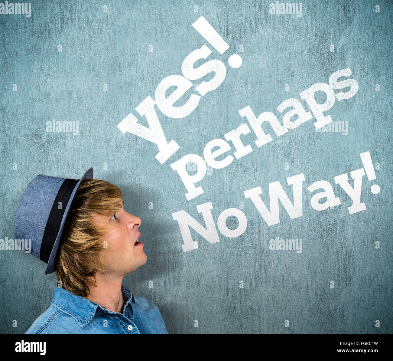 Man surprised side view hi-res stock photography and images - Alamy