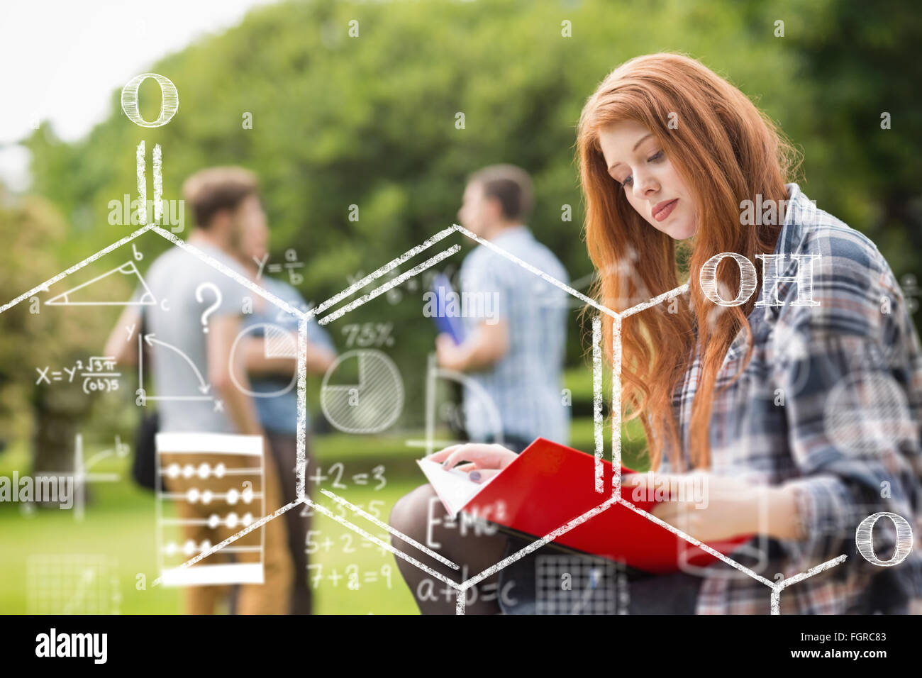 Composite image of science formula Stock Photo - Alamy