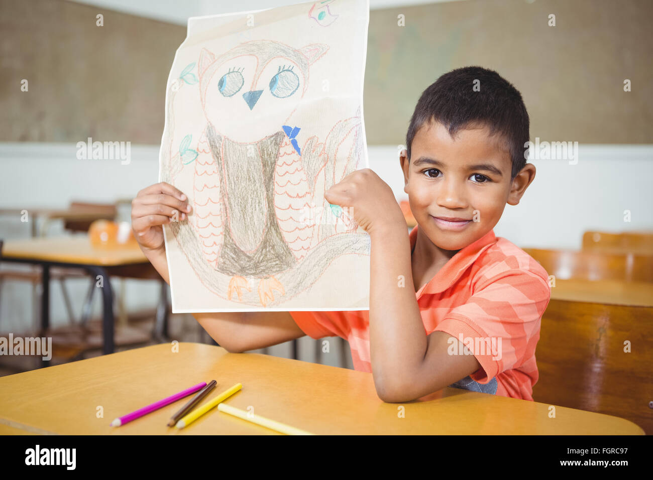 Student drawing on a sheet of paper Stock Photo - Alamy