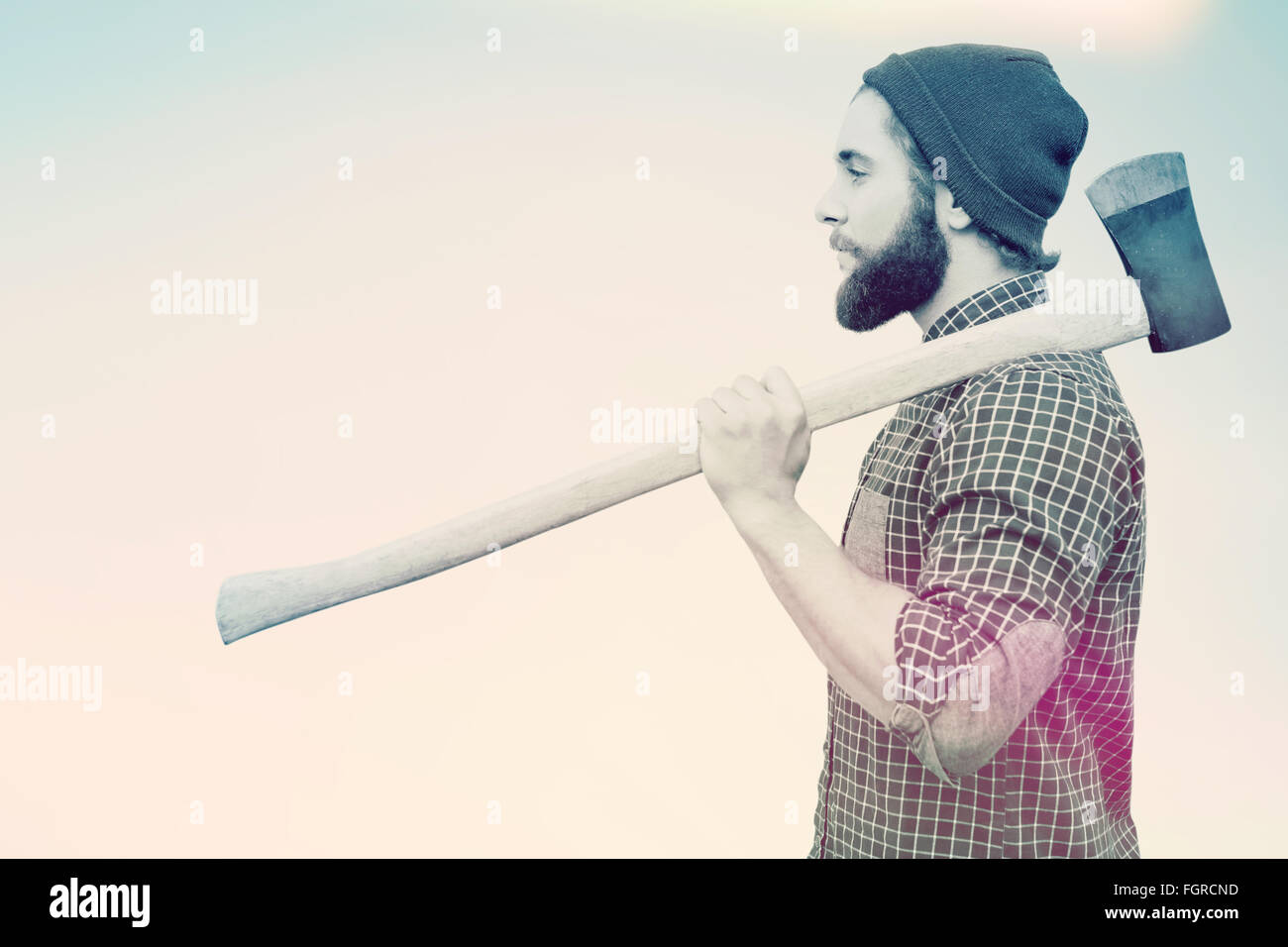 Axe on the shoulder hi-res stock photography and images - Alamy