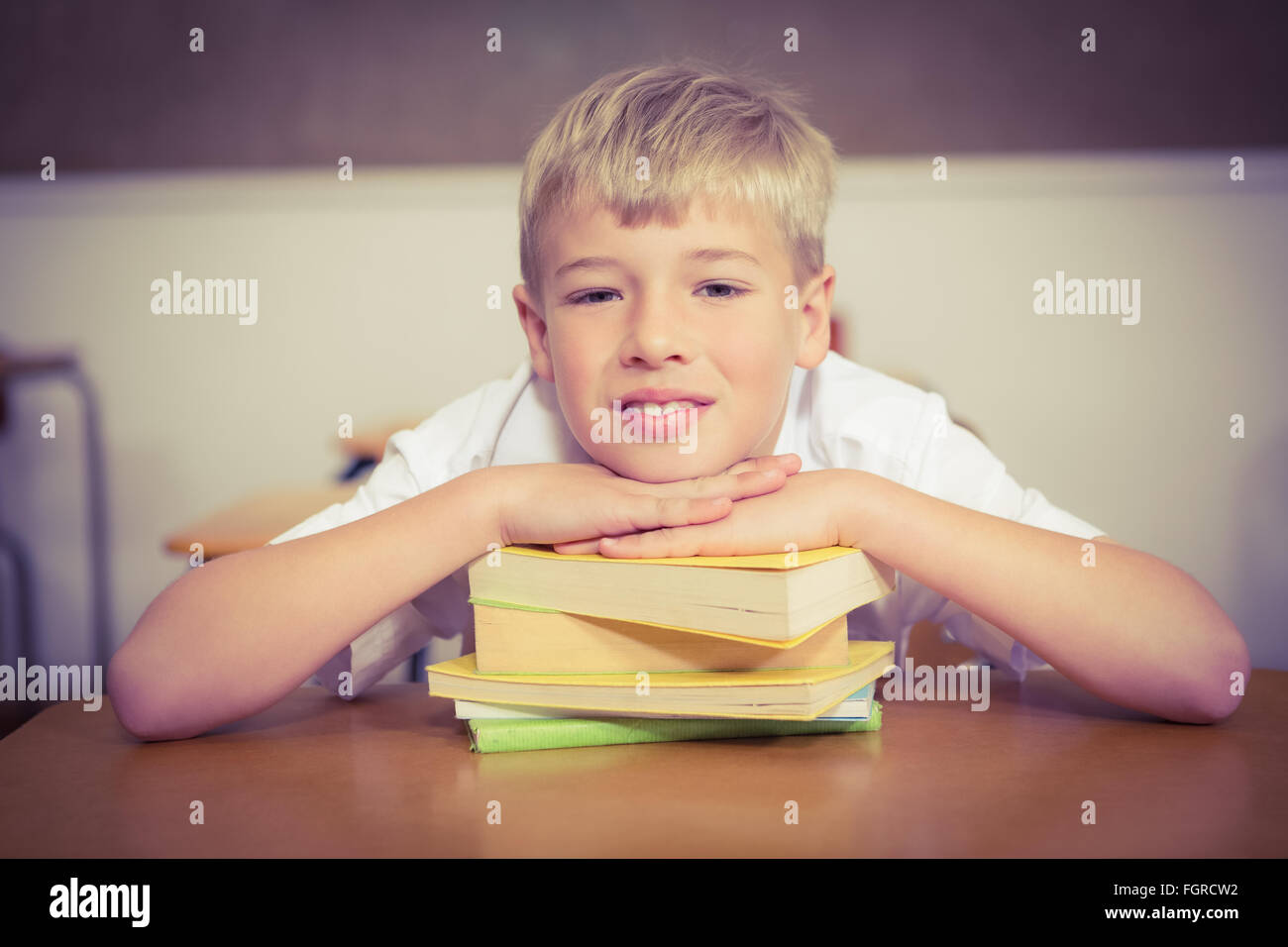 Student doing some class work Stock Photo - Alamy
