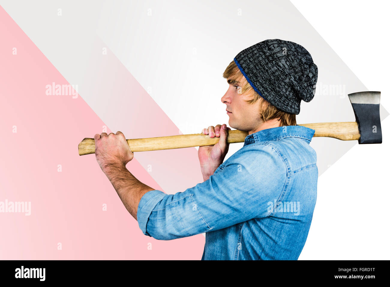 Side view hipster axe hi-res stock photography and images - Alamy