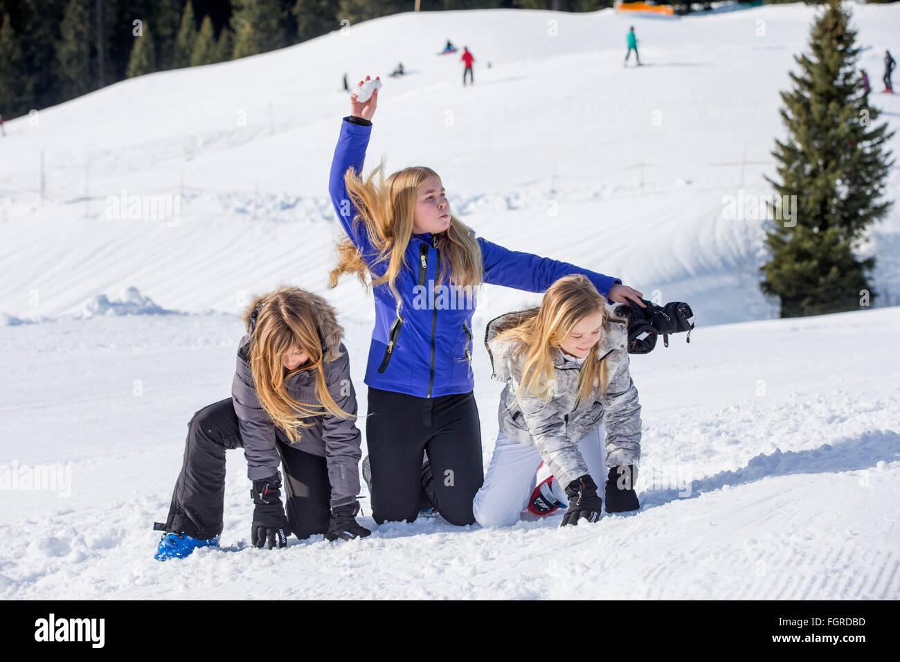 Lech, Austria. 22nd February, 2016. (L-r) Dutch Princess Alexia ...