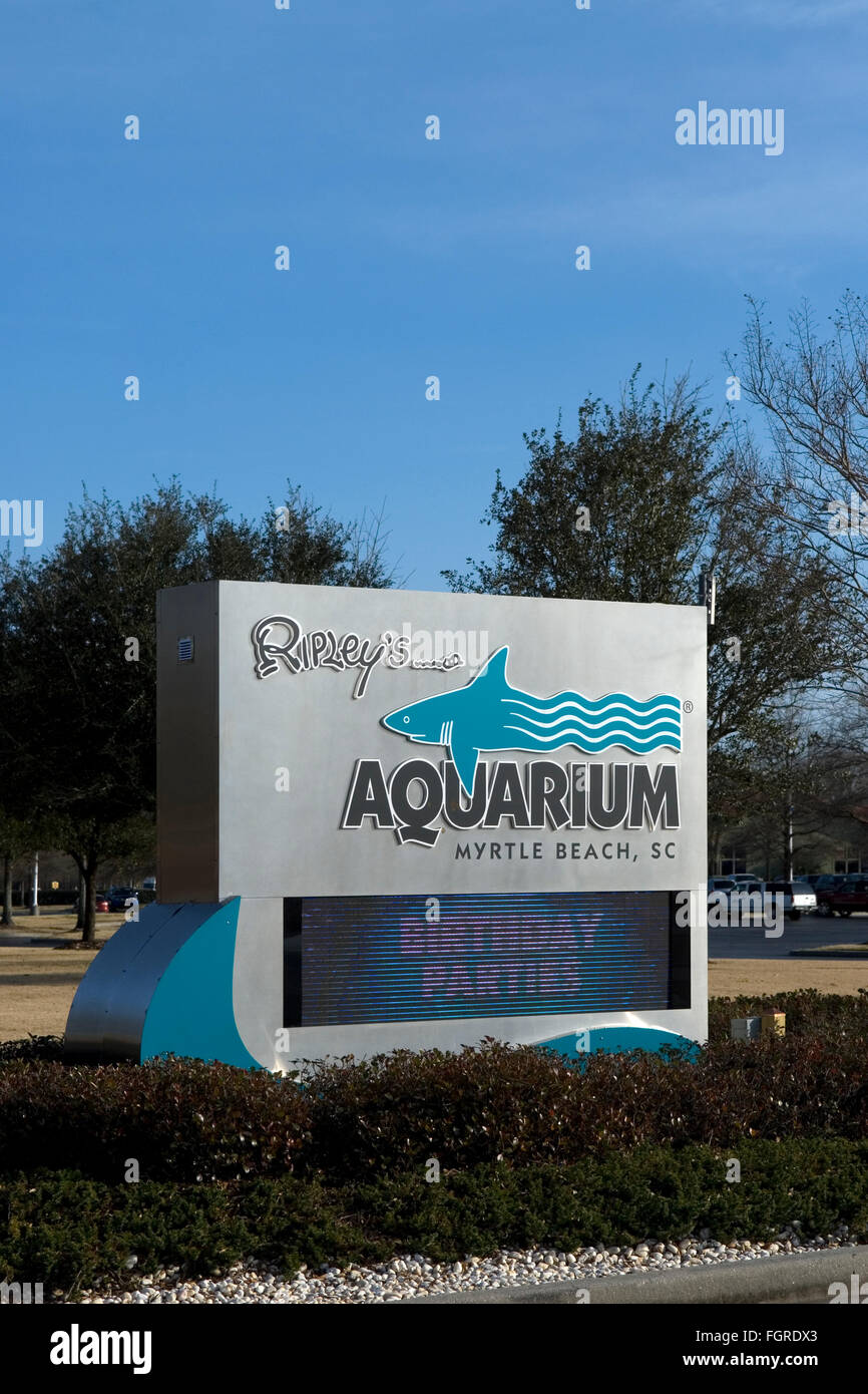 Ripley's Aquarium sign Myrtle Beach South Carolina USA Stock Photo - Alamy