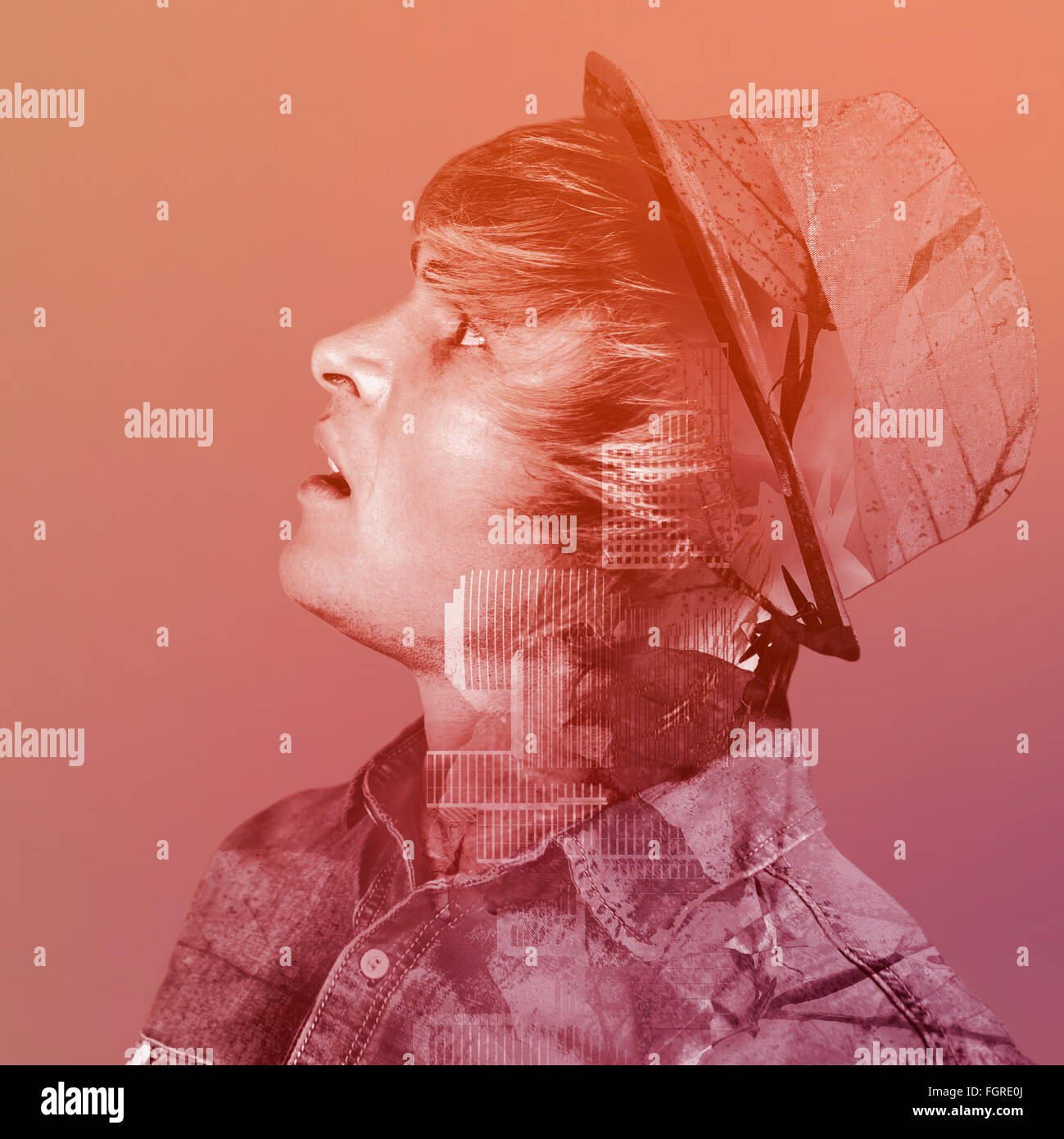 Man surprised side view hi-res stock photography and images - Alamy