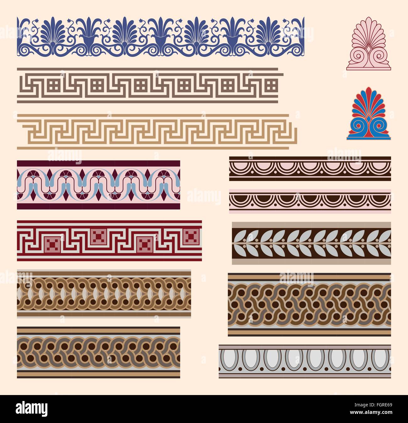 Greek border hi-res stock photography and images - Alamy