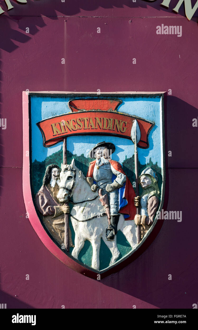 The Kingstanding pub sign, Kingstanding, Birmingham, UK Stock Photo - Alamy