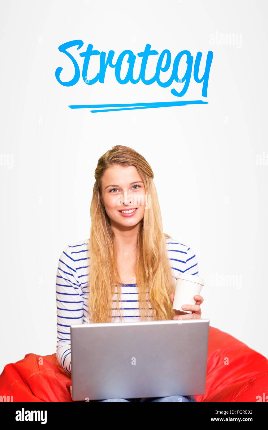 Strategy against white background with vignette Stock Photo - Alamy