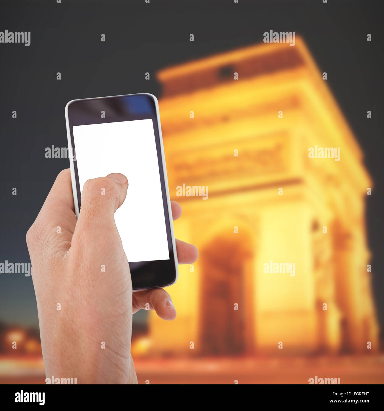 Man hand phone screen dark hi-res stock photography and images - Alamy