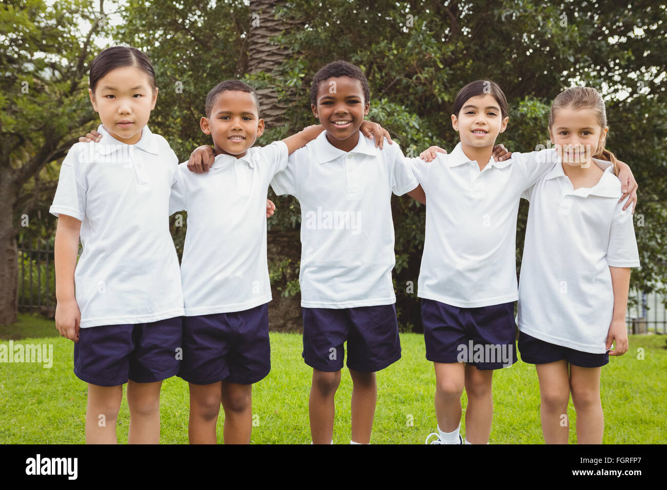 Group of students standing together Stock Photo - Alamy