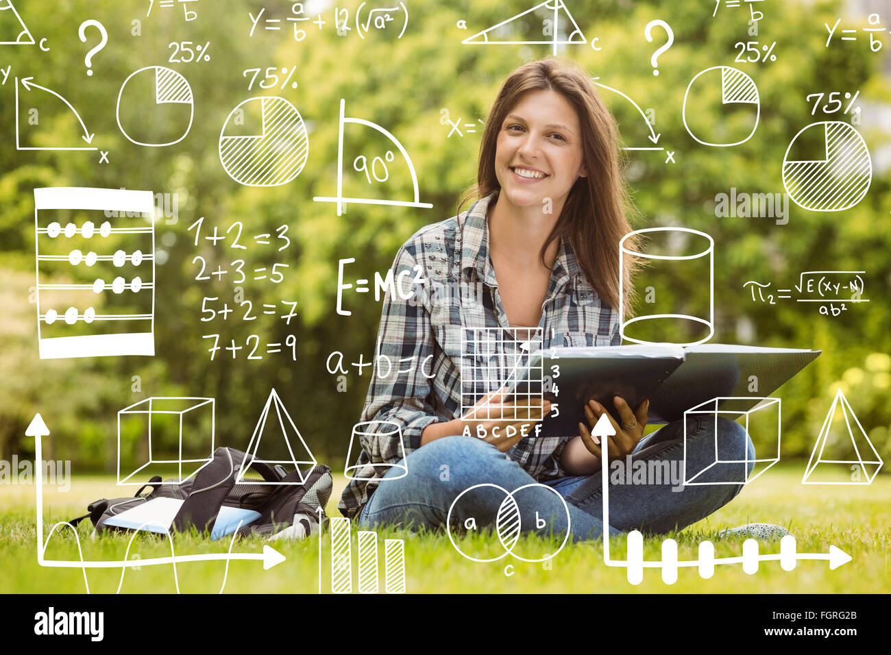 Female student maths hi-res stock photography and images - Alamy