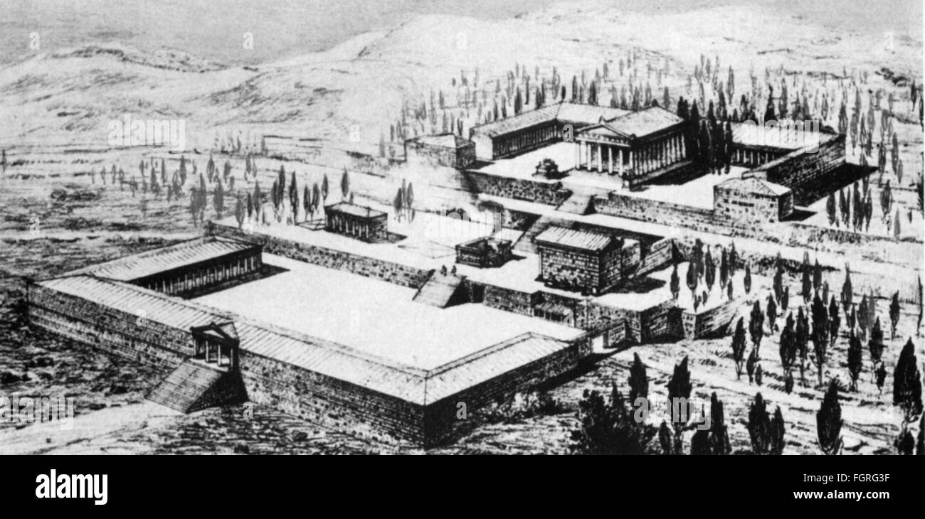 geography / travel, Greece, islands, Cos, asclepeion, exterior view ...